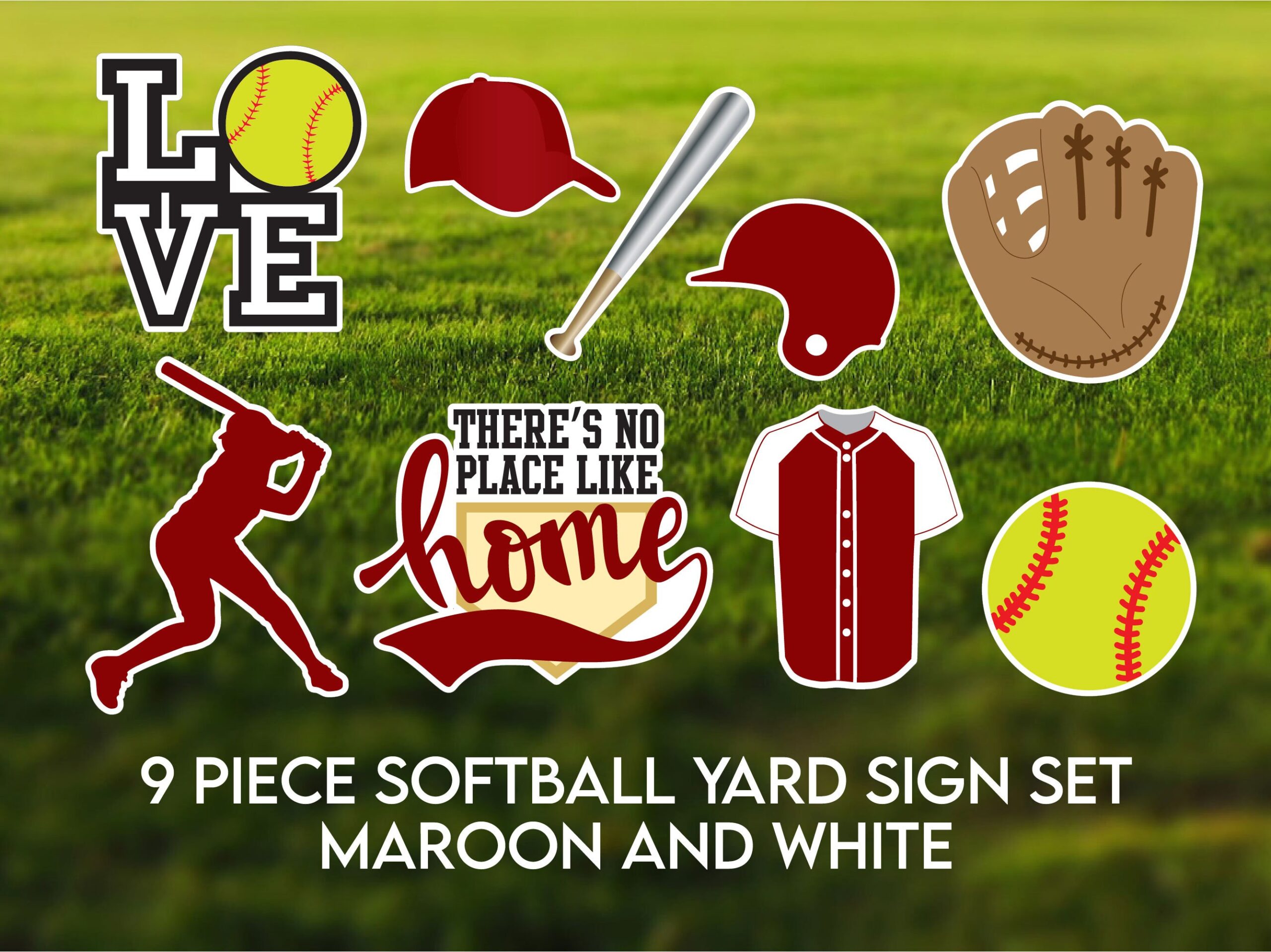 Softball Yard Sign Set | Buy Online at Flexpress